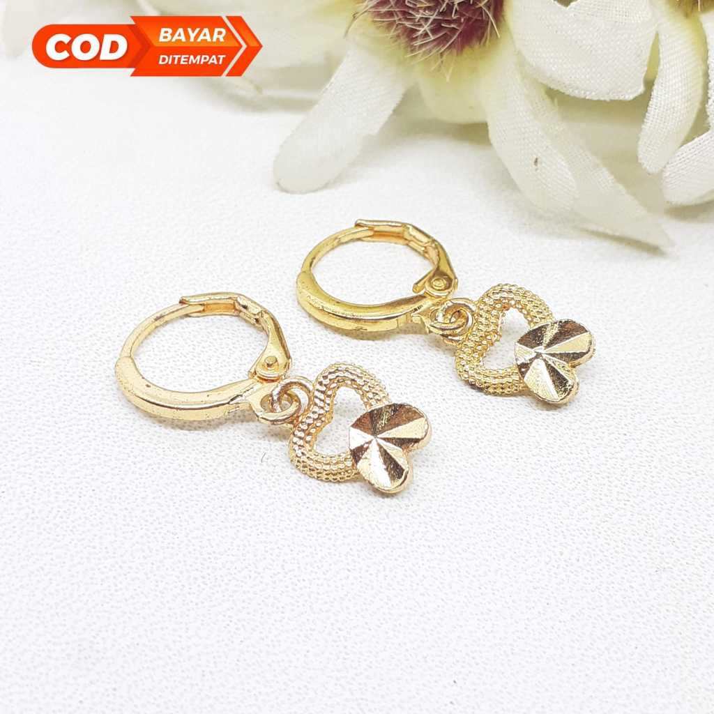 Jual mytitanium-anting xuping lapis emas model kekinian wanita dewasa kwalitas terbaik ZVT5 ...