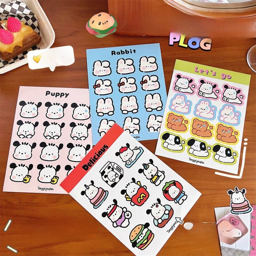 Jual DY PACK STIKER SEGEL DESAIN LUCU / STIKER KARAKTER ANIMAL LUCU ISI ...