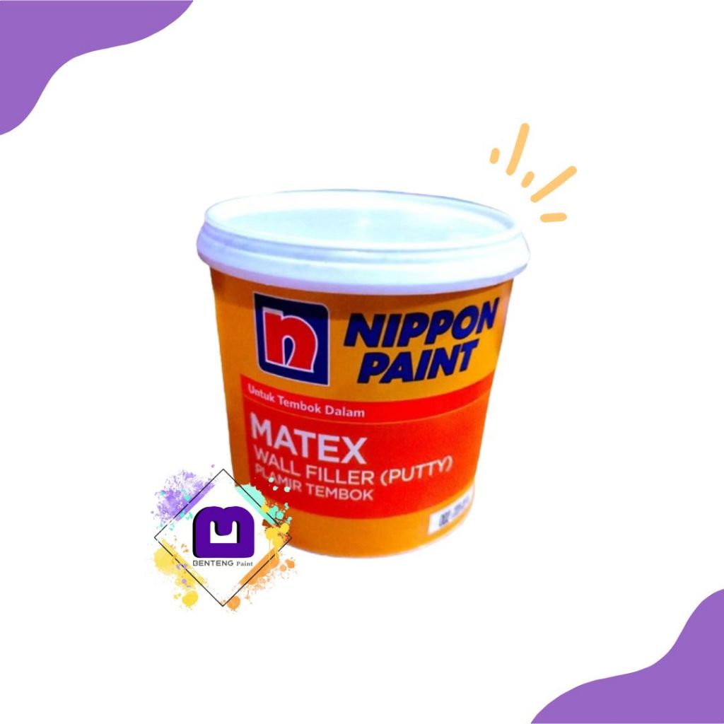 Jual PLAMIR TEMBOK MATEX NIPPON PAINT SUPER WHITE 1 KG | Shopee Indonesia