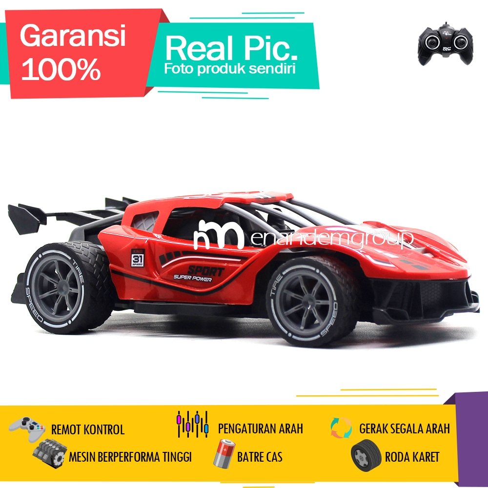 Jual Mainan Mobil Remot Kontrol RC Surpass Black Phantom Super Sport ...