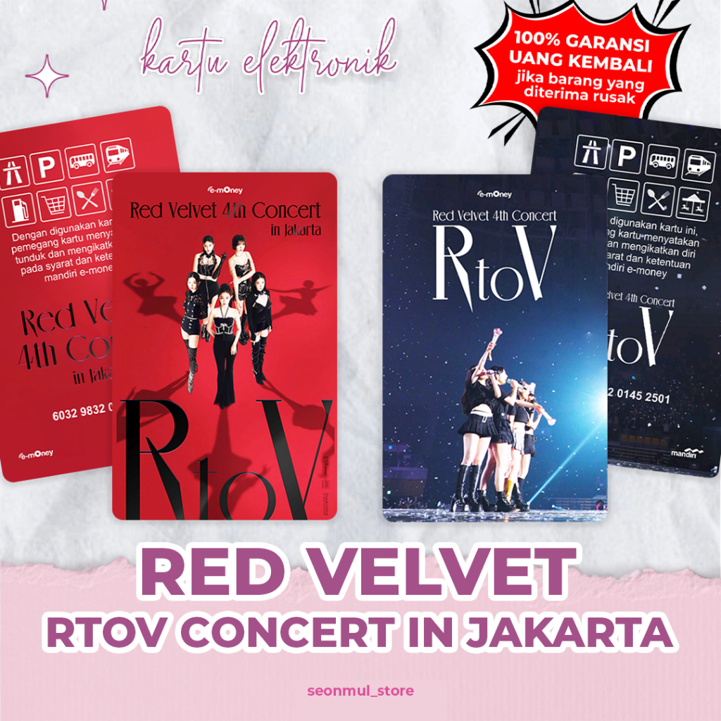 Jual Emoney / Flazz / Tap Cash / Brizzi / RED VELVET RV CONCERT RtoV ...