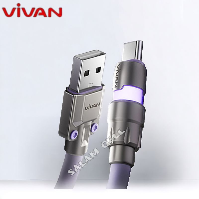 Jual VIVAN Vec100 Kabel Data Type C Fast Charging 3A LED VIVAN VEC100 ...