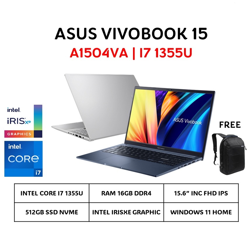 Jual ASUS Vivobook 15 A1504VA i7-1355U 8GB 512GB 15.6" FHD TOUCH W11 ...