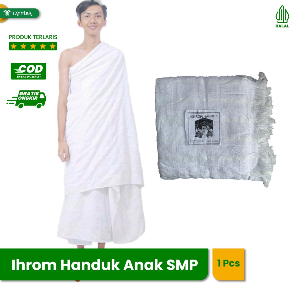 Jual Baju Kain Ihram Ikhrom Ikhram Anak Laki Laki SMP Premium | Shopee ...