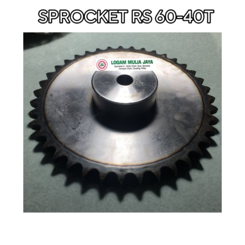 Jual ROLLER CHAIN SPROCKET RS 60 SINGLE GIGI 40T SPROCKET RS 60X40T ...