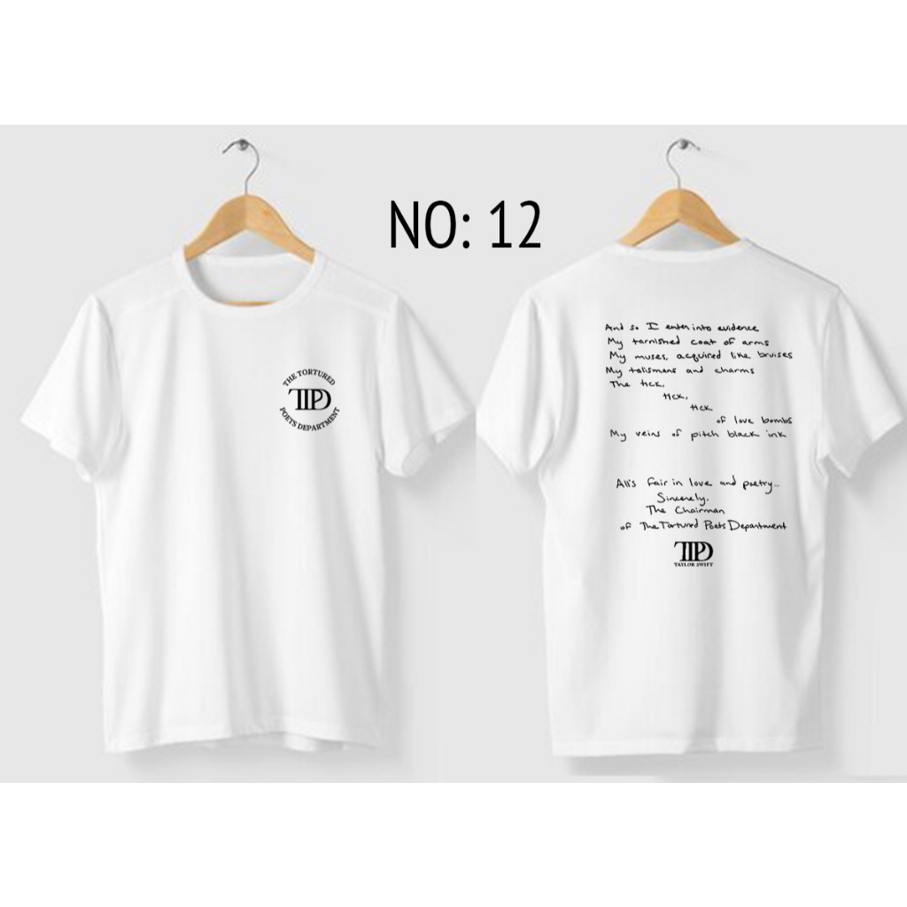 Jual kaos taylor swift the tortured poets department / kaos TTPD / kaos ...