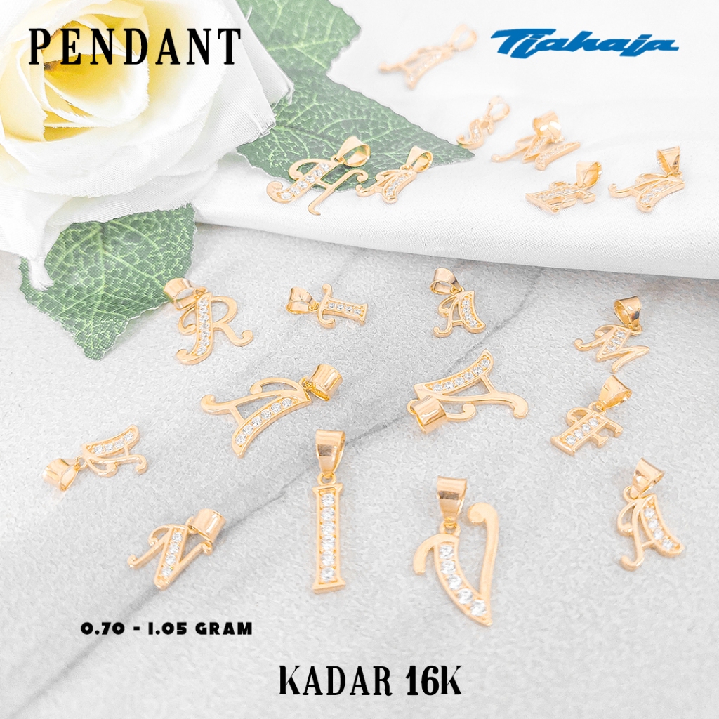 Jual Pendant/Liontin Model Huruf Alphabet A-Z Cute Simple 16K | Shopee ...