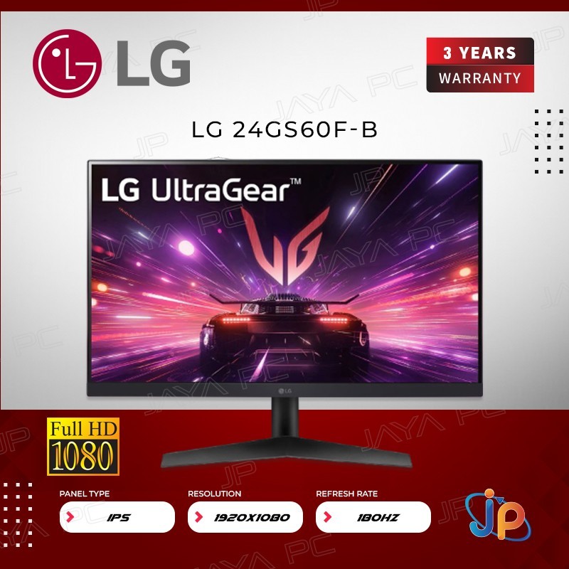 Jual Monitor LG LED IPS UltraGear 24GS60F/ 24GS60F-B - Full HD 24" Inch | Shopee Indonesia
