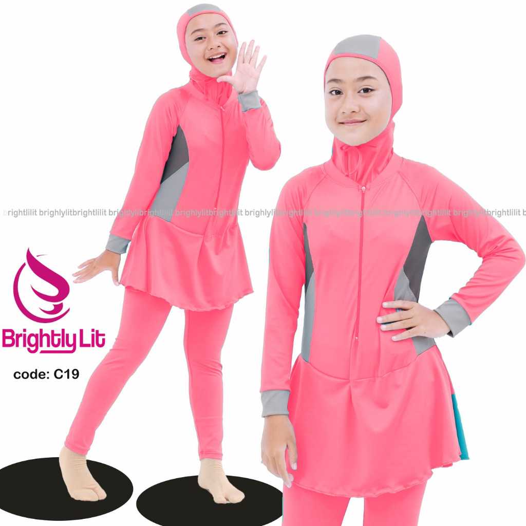 Jual Baju renang anak perempuan muslim pakaian renang anak tanggung sd wanita baju renang anak ...