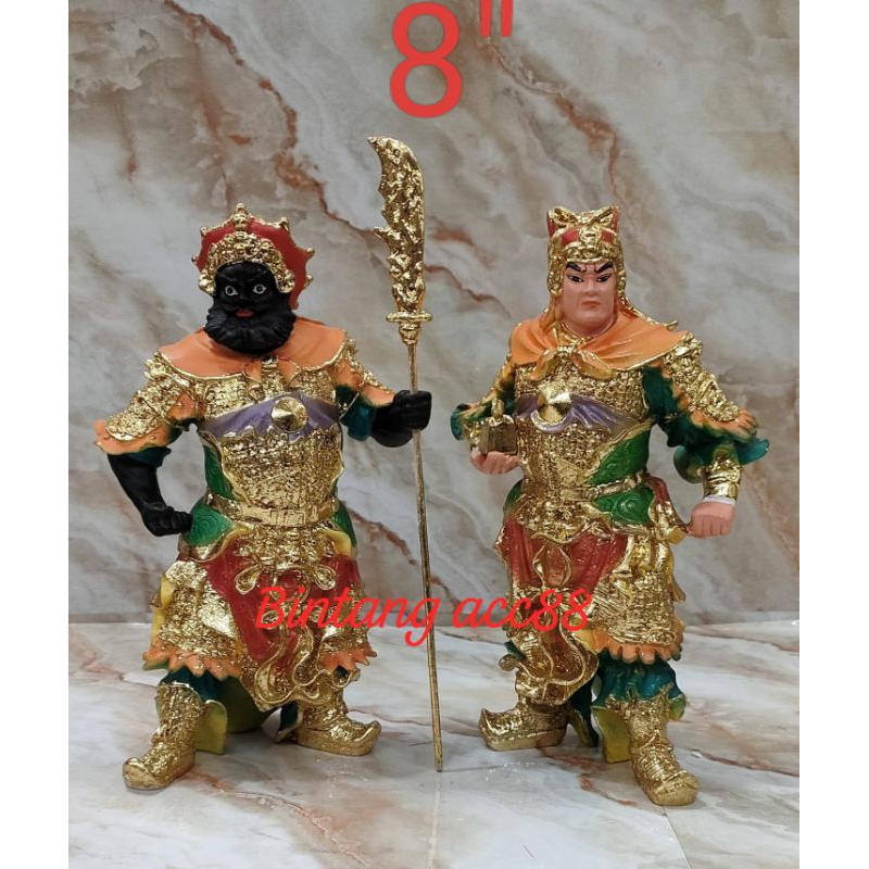 Jual patung pengawal dewa kwan kong/ kuan kung - fiber - 8inch | Shopee ...
