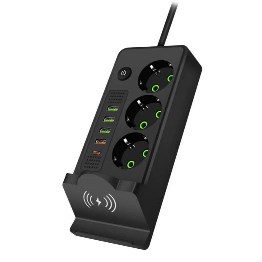 Jual Stop Kontak USB Type C EU Plug Wireless Charging 2500W Saklar Sambungan Terminal Listrik ...