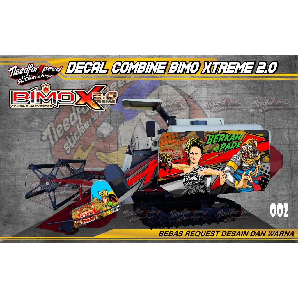 Jual DECAL STICKER COMBINE BIMO XTREME 2.0 CORONG TIGA FULL BODY ...