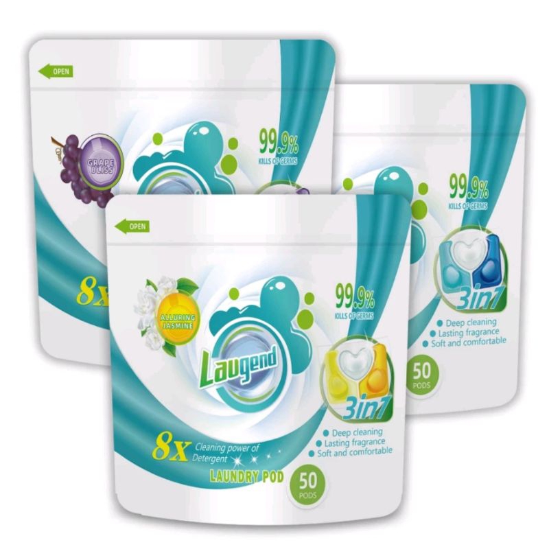 Jual 【Ready Siap kirim 】【3-in-1 Refill Bag】Laugend 3 in 1 Laundry Pod Pewangi / Softener ...
