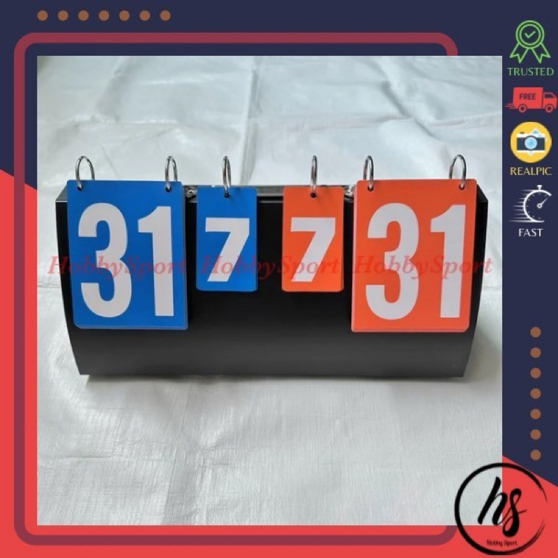 Jual Papan Score CN Hitung Skor Counter Board Olahraga Sport Portable ...