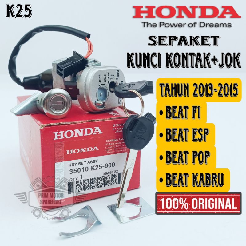Jual KUNCI KONTAK K25 ORIGINAL HONDA BEAT FI/HONDA BEAT KARBU/HONDA ...