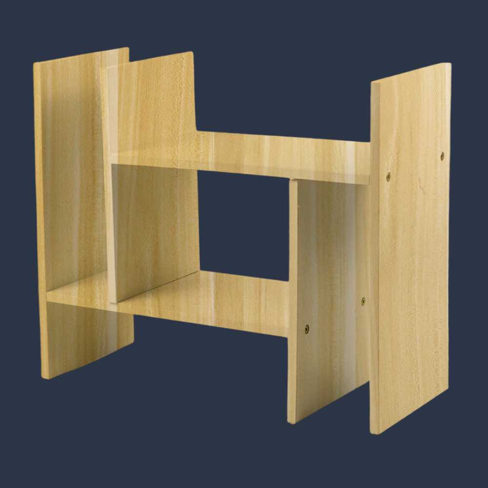 Jual Rak Buku Lemari Rakitan Storage Organizer Material Kayu MDF ...