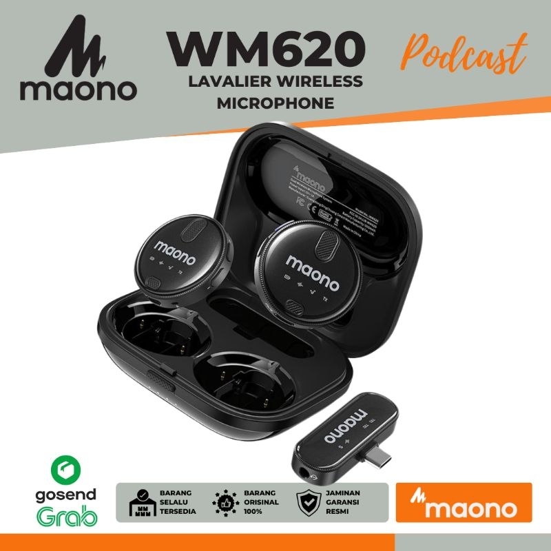 Jual MAONO WM620 Lavalier Wireless Microphone Podcast Streaming Gaming | Shopee Indonesia