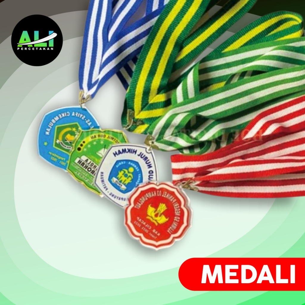 Jual CUSTOM MENDALI TK/SD/MI/SMP/MTS/SMA/SMK/MA/FREE DESIGN | Shopee ...