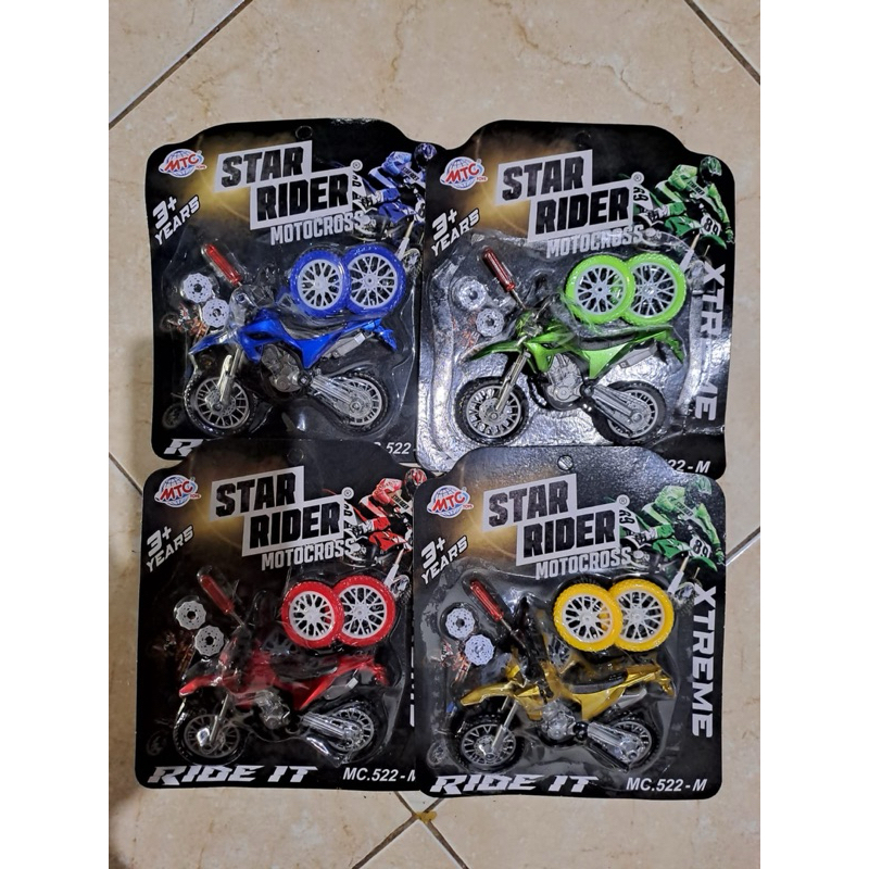 Jual Mainan anak Motor Cross Star Rider Baru (Warna baru Metalik ...