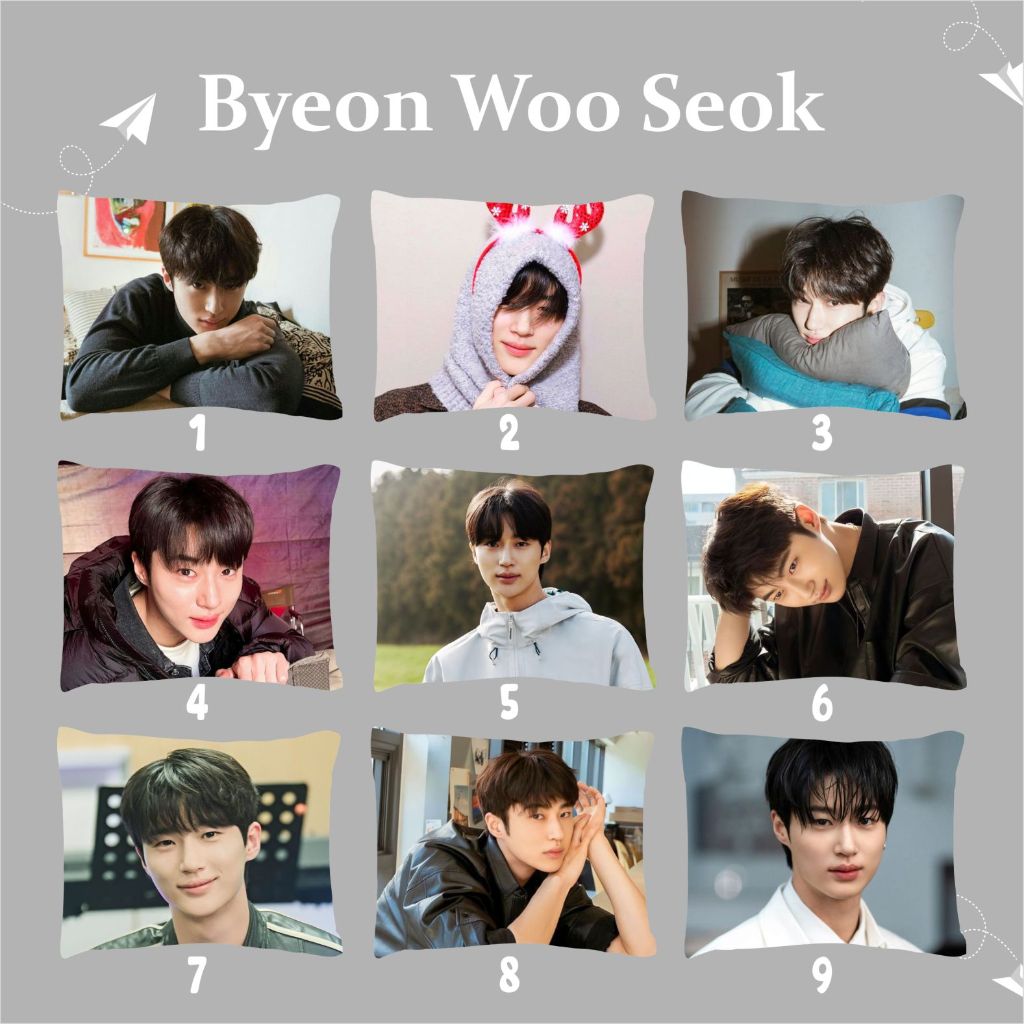 Jual Bantal Aktor korea Hwang in yeop , Cha eunwoo , kim soo hyun ...