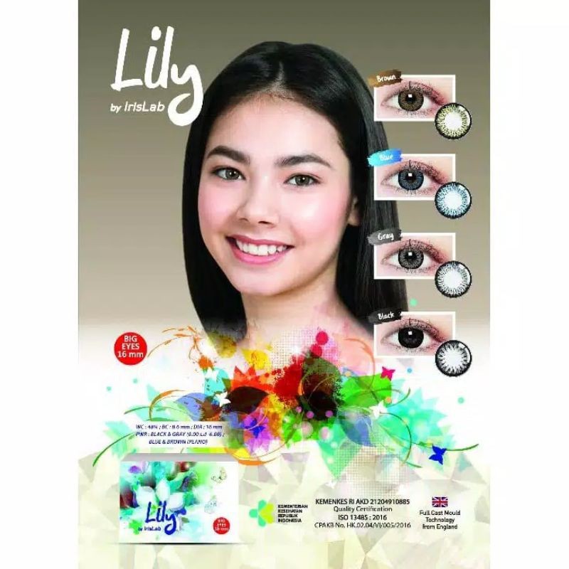 Jual SOFTLENS LILY BY IRIS LAB LIVING COLOR BIG EYES 16MM NORMAL ...