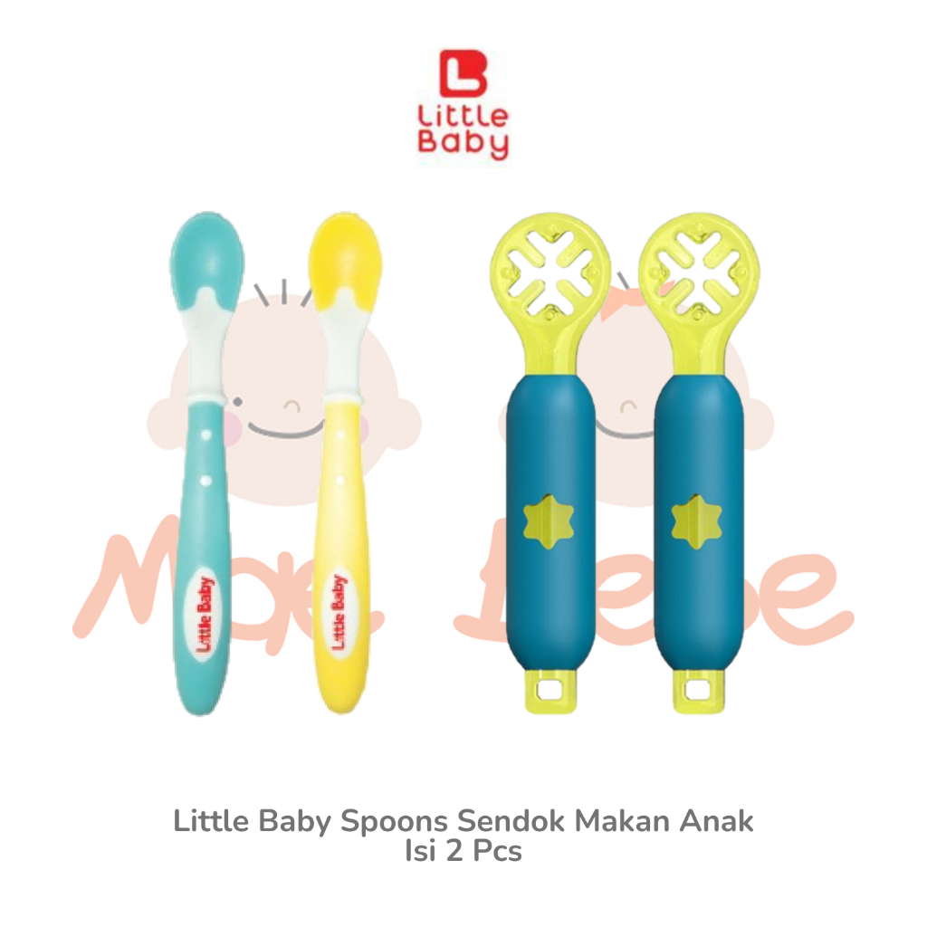 Jual Little Baby Spoon Sendok Makan MPASI Anak Bayi Isi 2 Pcs | Shopee Indonesia