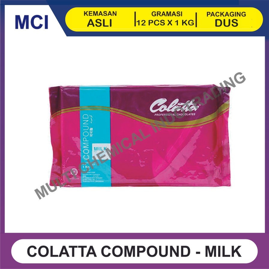 Jual COLATTA MILK CHOCOLATE COMPOUND / COKLAT BATANG SUSU 1 KG - 1 DUS ...