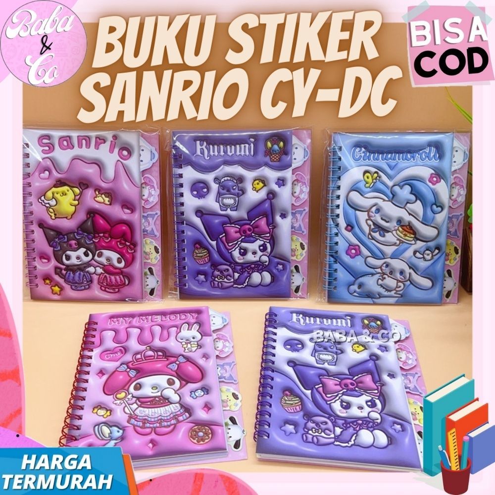 Jual BUKU STIKER SANRIO CY-DC STICKER BOOK SANRIO LABEL CY-DC LUCU UNIK ...