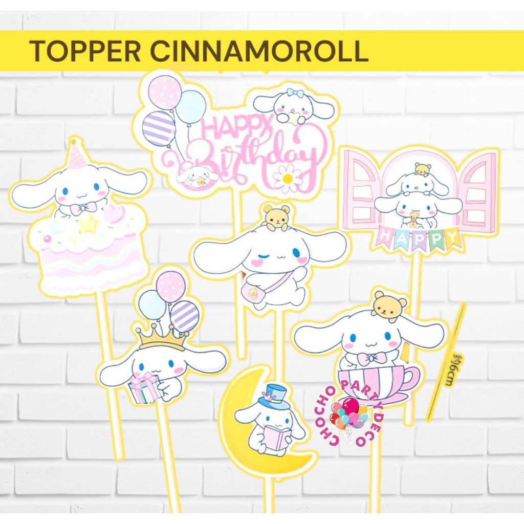 Jual Topper CINNAMOROLL / Topper Kue Sanrio Cinnamoroll | Shopee Indonesia