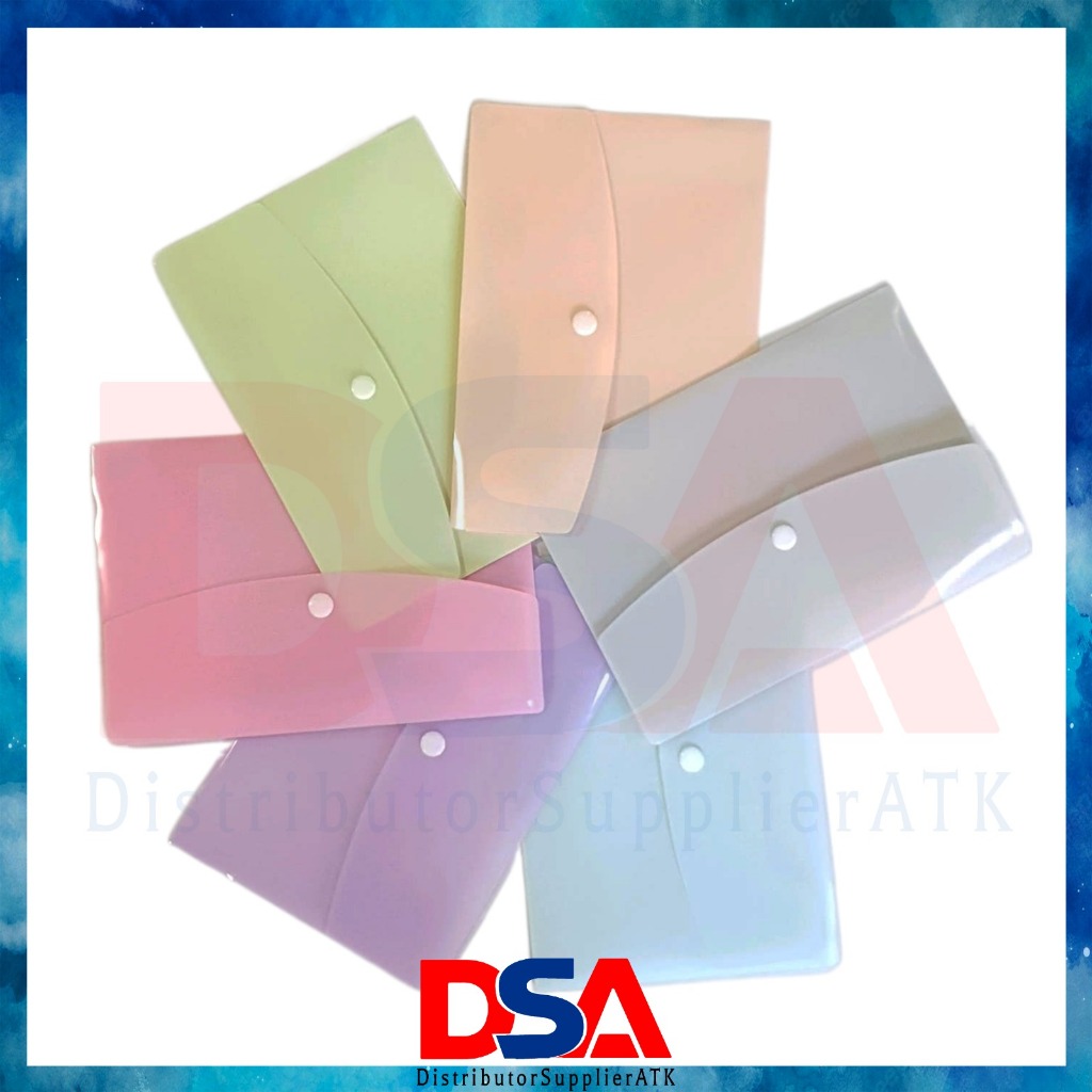 Jual MAP KANCING UKURAN A5 PASTEL FIT MAP KANCING PLASTIK MAP KANCING ...