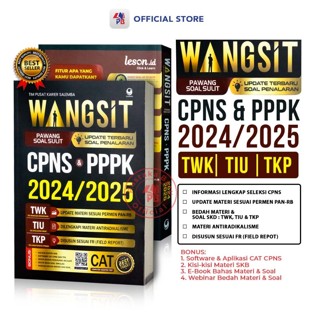 Jual Buku CPNS PPPK 2024 2025 / Wangsit (Pawang Soal Sulit) CPNS & PPPK 2024/2025 | Shopee Indonesia
