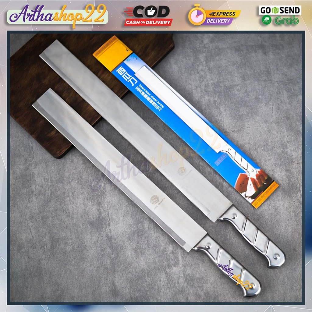 Jual Pisau semangka pisau buah bilah panjang stainless steel untuk ...