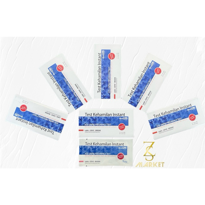 Jual [𝐏𝐑𝐈𝐕𝐀𝐒𝐈 𝐀𝐌𝐀𝐍] One Med Test Pack 𝟏 𝐒𝐓𝐑𝐈𝐏 - Tes Kehamilan Onemed ...