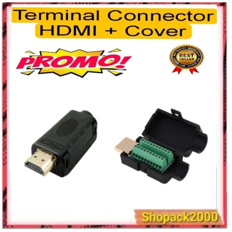 Jual Connector PCB Terminal HDMI 19 Pin Male + Cover | Shopee Indonesia