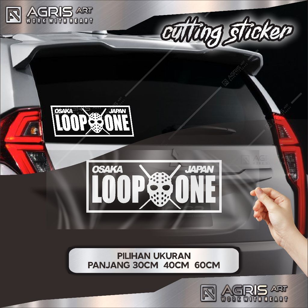 Jual stiker loop one osaka japan KANJOSTYLE cutting sticker bukan ...