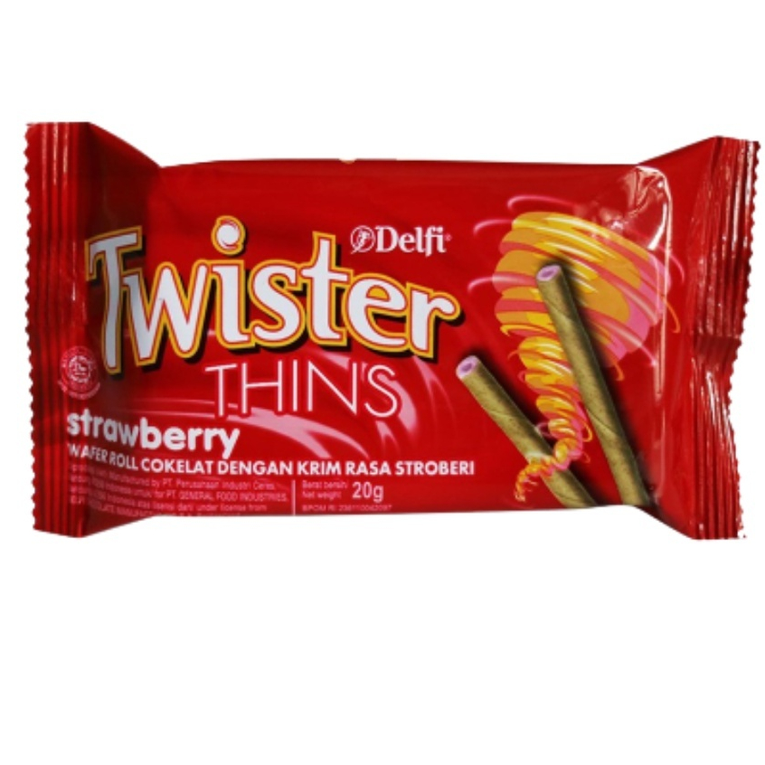 Jual delfi twister thins strawberry 15gr - twister wafer strawberry ... Jual delfi twister thins strawberry 15gr - twister wafer strawberry ...