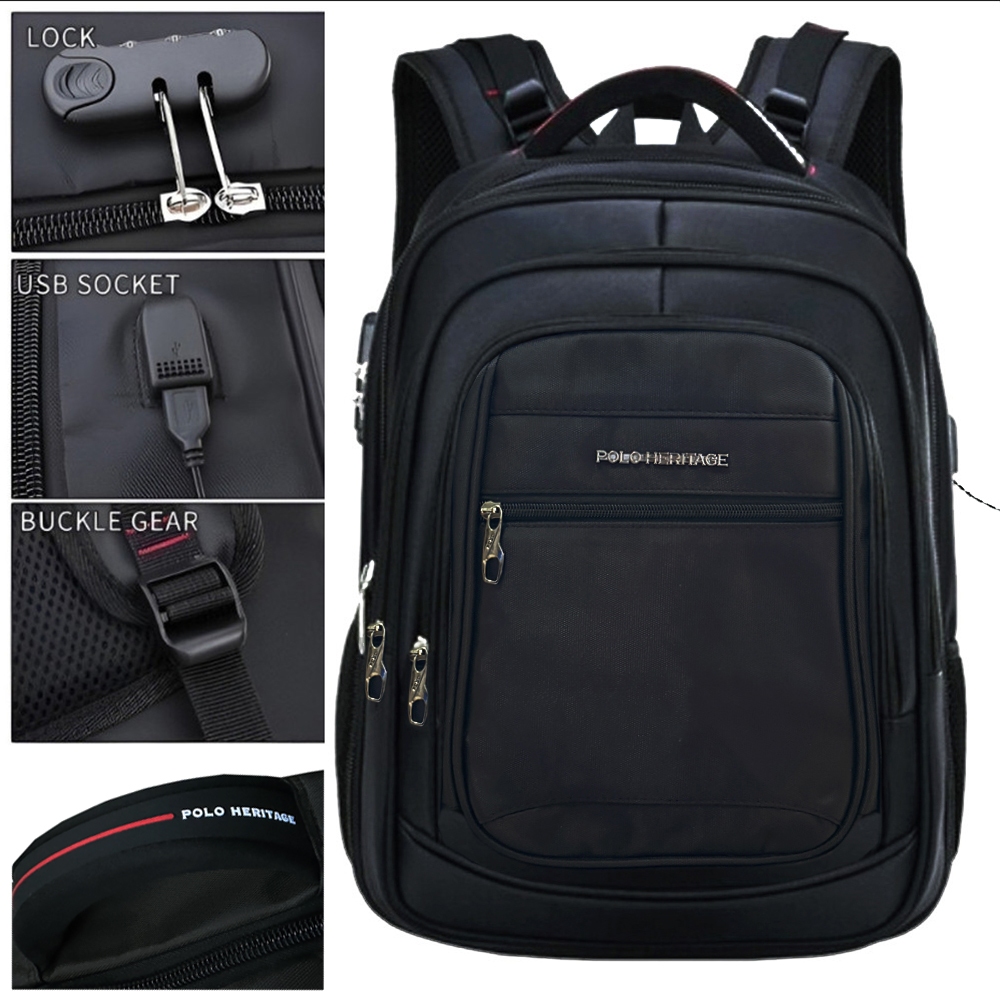 Jual Tas Polo HERITAGE Backpack Ukuran Besar 16 inch Edition Free Rain ...