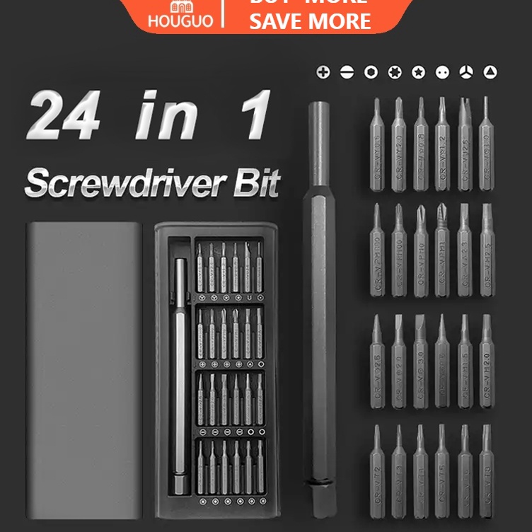 Jual Harga Spesial Obeng Kecil Obeng Set 24 Magnetic Premium Baut KecilObeng Multifungsi 24 In ...