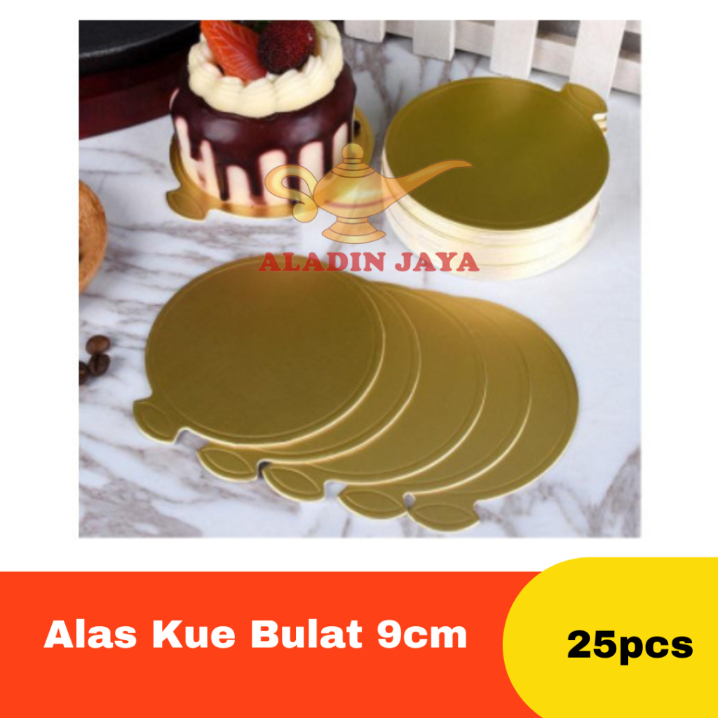 Jual Alas Kue Tiramisu Bulat 9cm / Tatakan kue potong satu / 1 slice ...