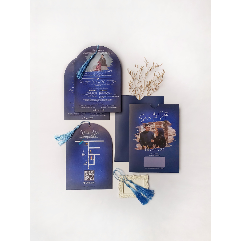 Jual UNDANGAN HARDCOVER RUMBAI | UNDANGAN NIKAH AESTHETIC PREMIUM ...