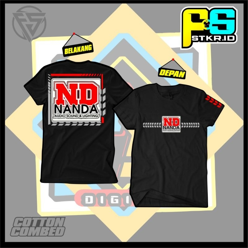 Jual Kaos NANDA AUDIO Sound System Viral Lengan Pendek Santai free ...