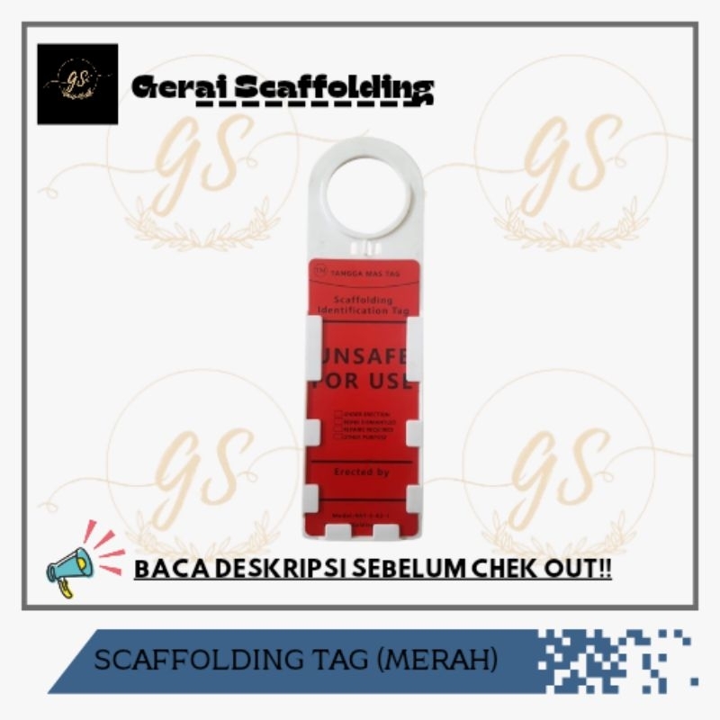 Jual SCAFFOLDING TAG (MERAH) | Shopee Indonesia