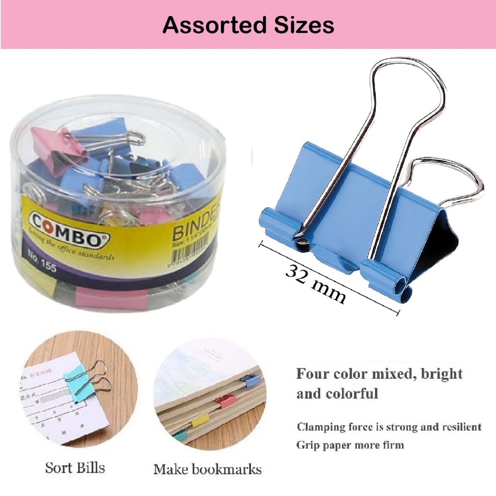 Jual (1 DRUM) Binder Klip Besar / Binder Clip Warna / Klip Kecil Besar ...