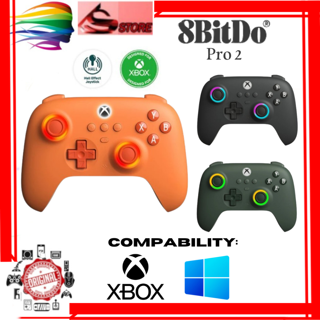 Jual 8Bitdo Ultimate C Wired Gamepad Controller Hall Effect Joystick ...