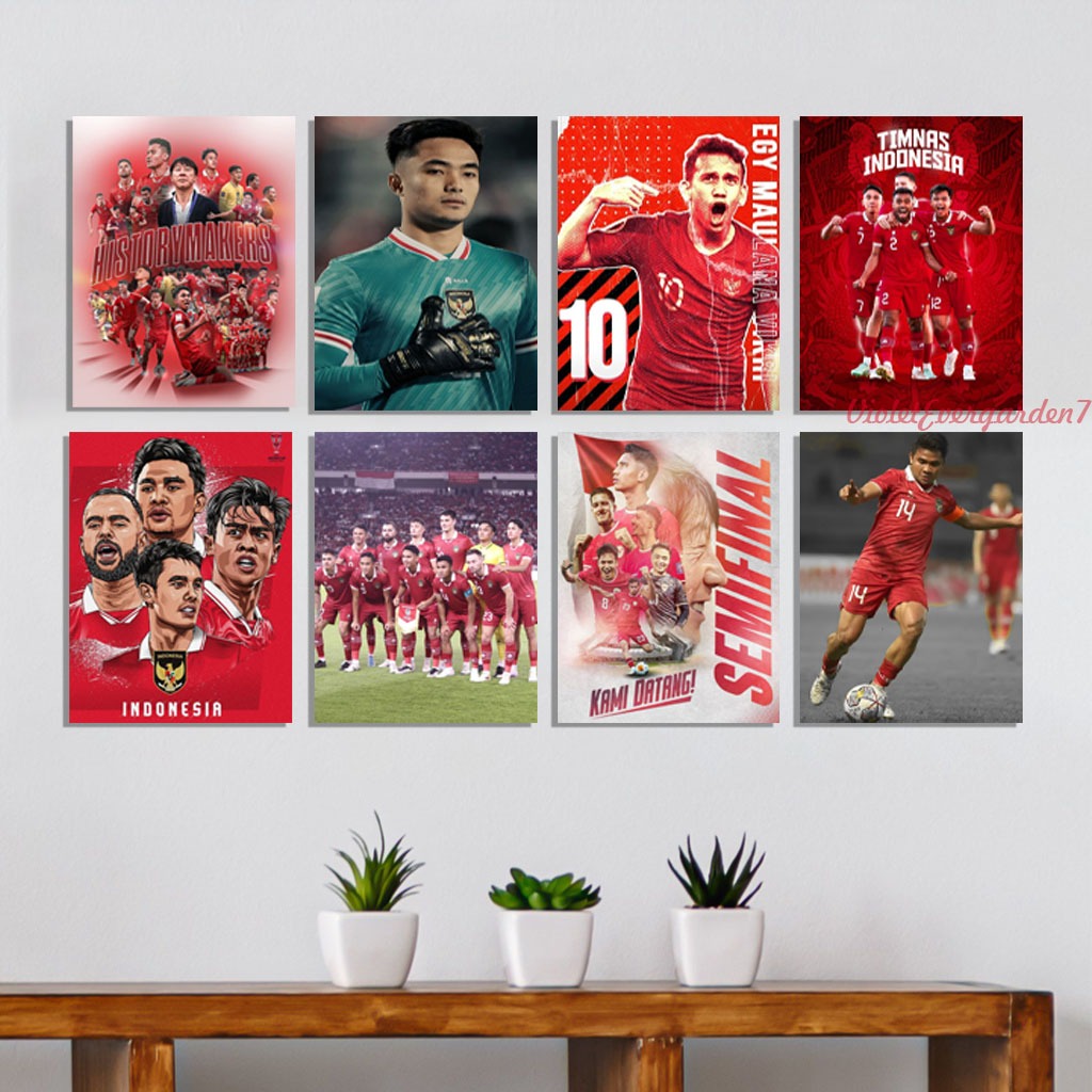 Jual WALL DECOR POSTER HIASAN DINDING TIMNAS INDONESIA/ HIASAN DINDING ...