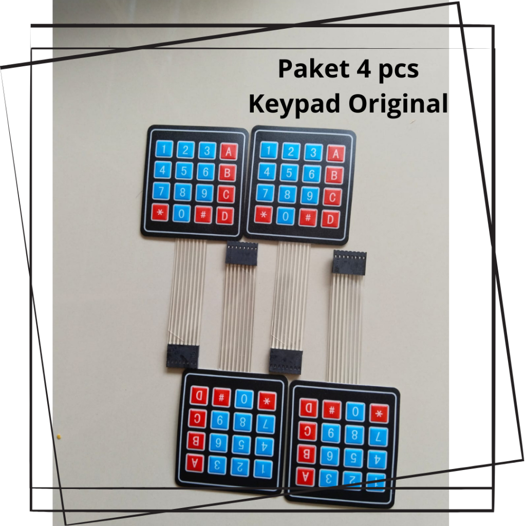 Jual paket 4 pcs tombol keypad pom mini pertamini digital keypad ...
