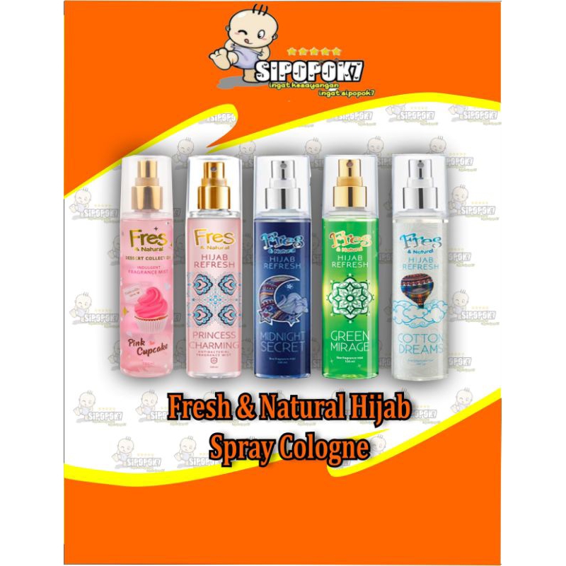Jual FRES and natural hijab refresh spray cologne 100ml | Shopee Indonesia