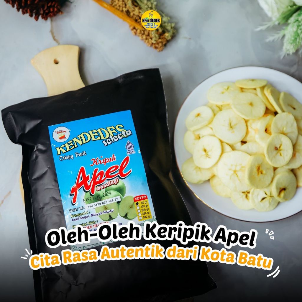 Jual Kendedes Keripik Buah Apel Asli - Oleh Oleh Khas Malang Netto 80 ...