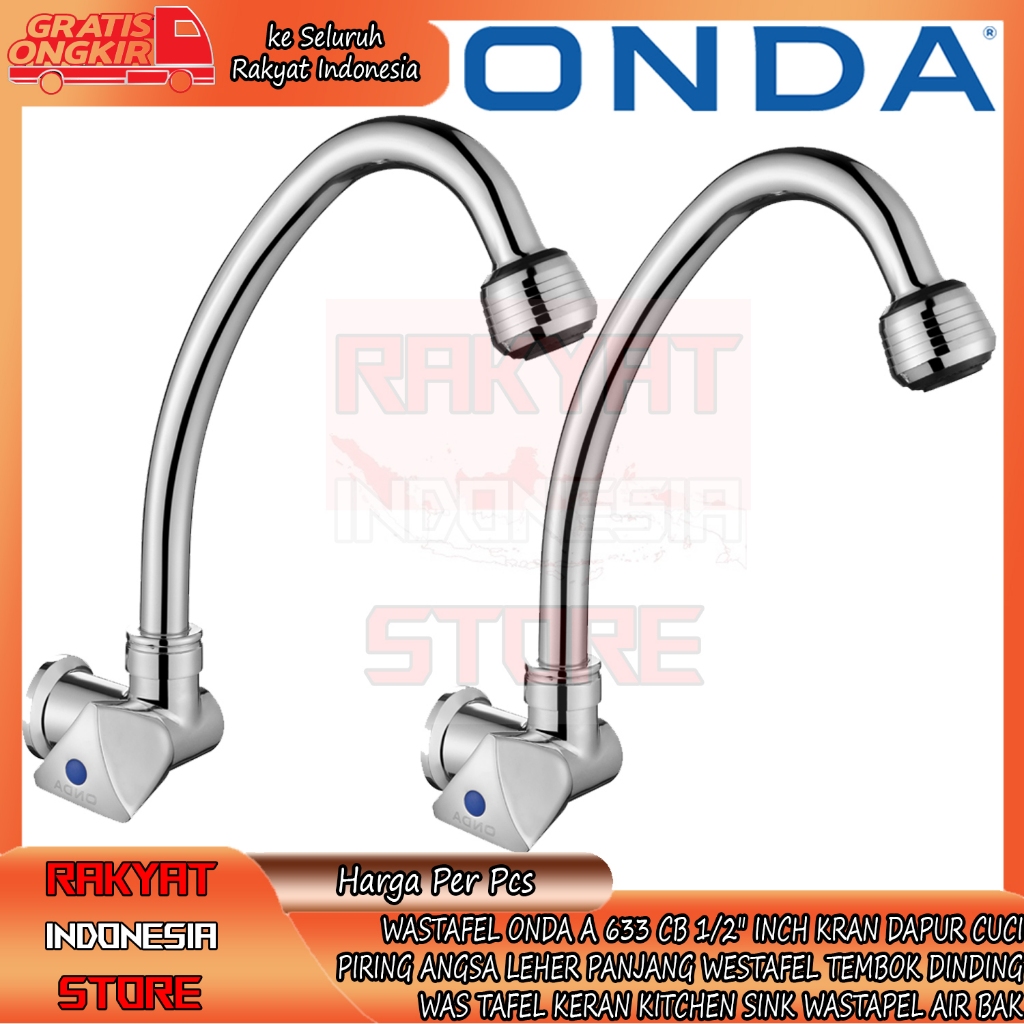Jual Kran Dapur Onda V 633 CB 1/2" Inch Inci Inchi In Westafel Tembok ...
