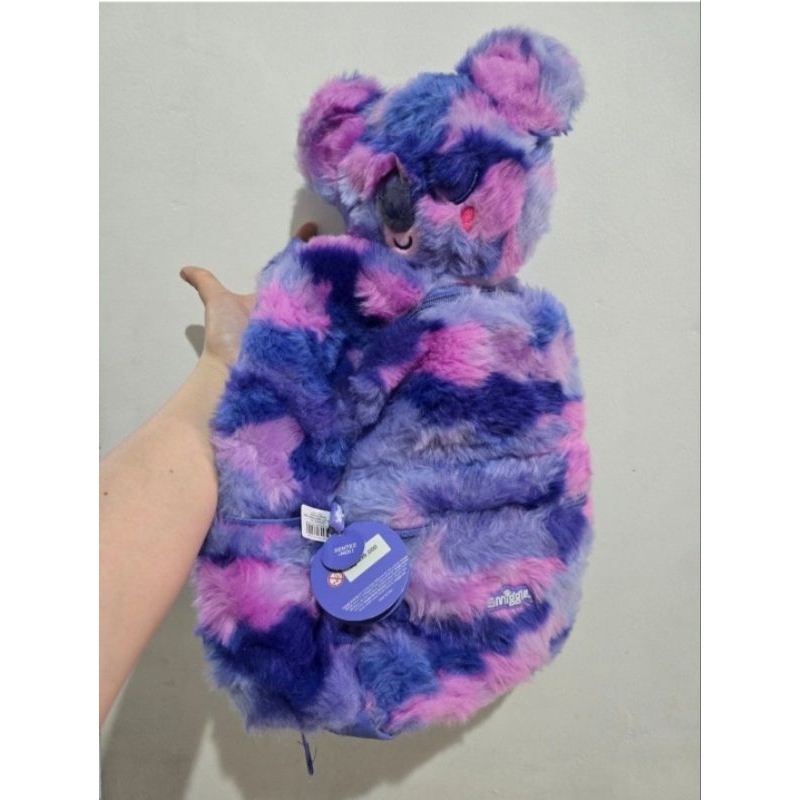 Jual SMIGGLE Backpack Junior Fluffy Koala Purple ( NEW ) | Shopee Indonesia